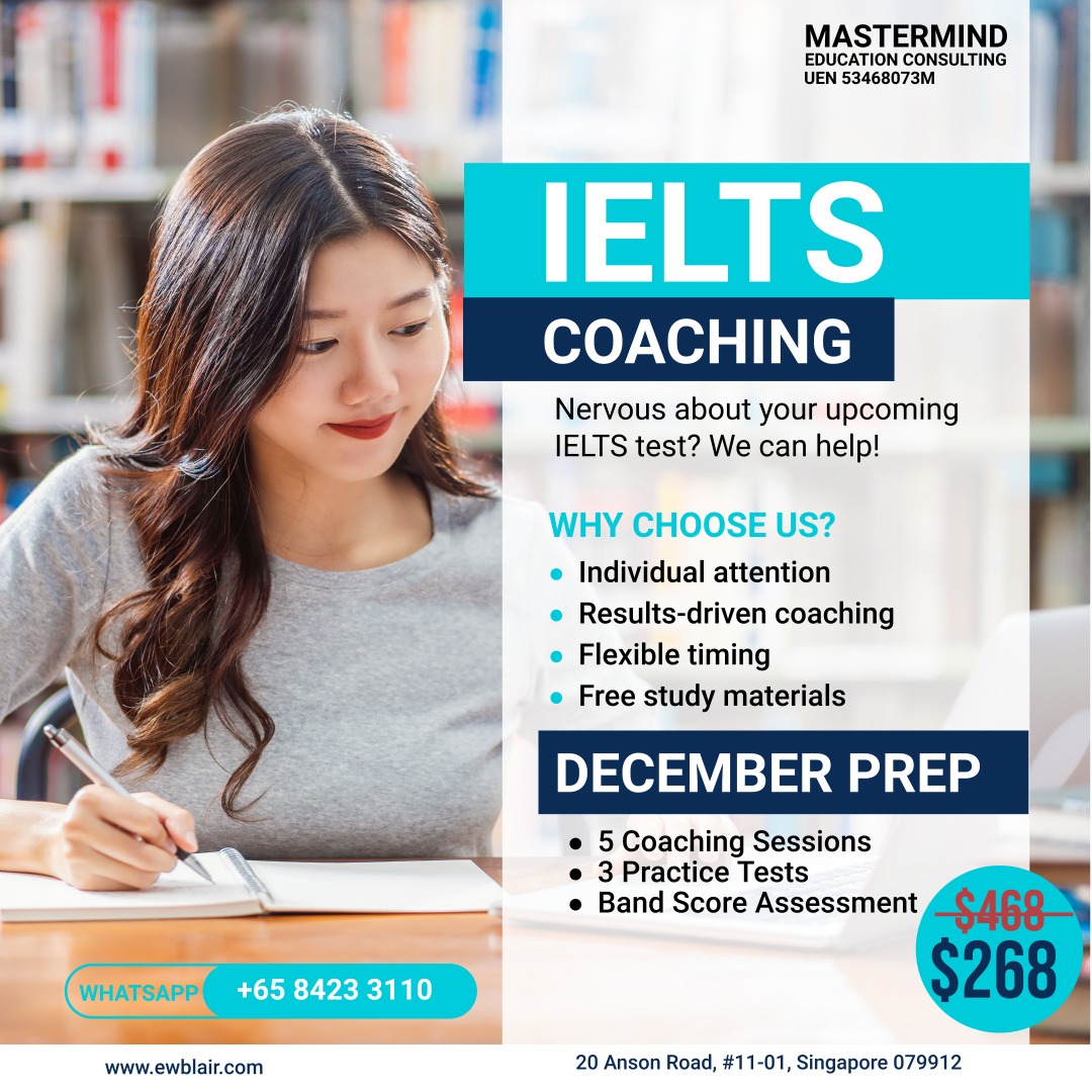 Intensive IELTS Prep Coaching Sessions X 5, Learning & Enrichment, Enrichment & Tuition on Carousell