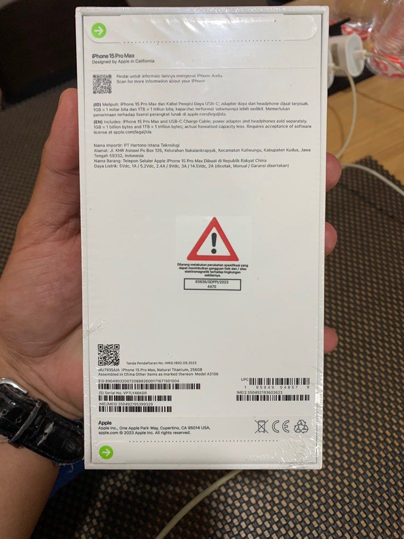 IPHONE 15 PROMAX NATURAL TITANIUM, Telepon Seluler & Tablet, iPhone ...