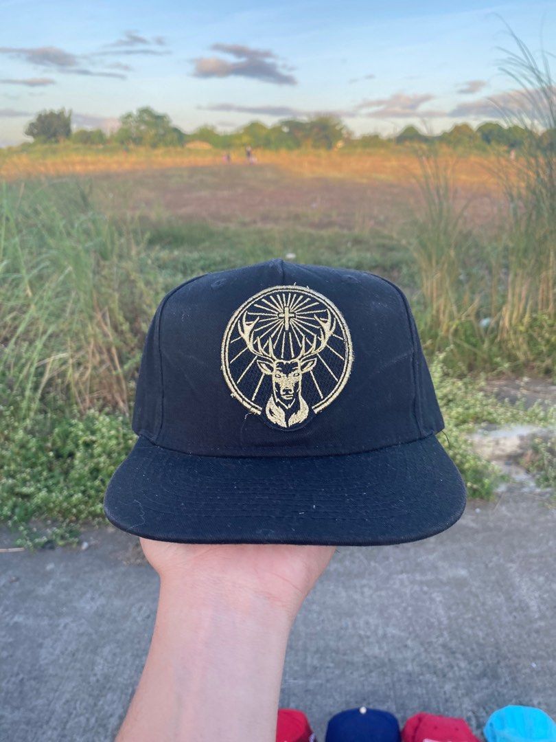 Jagermeister Gold Logo Black Snapback Cap, Men's Fashion, Watches ...