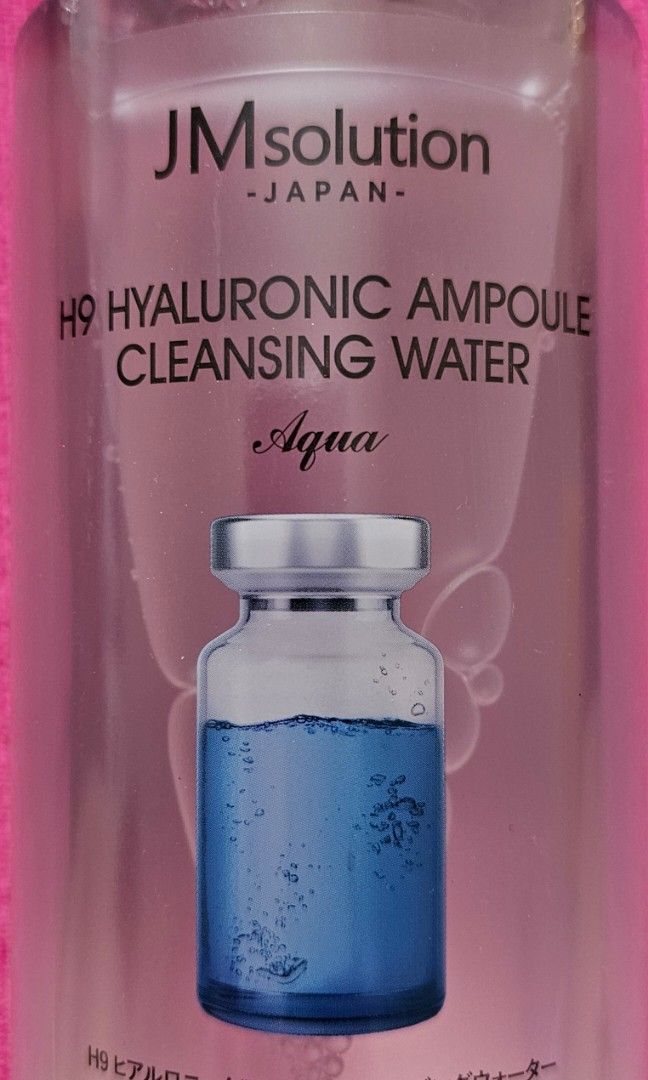 JM Solution Japan H9 Hyaluronic Ampoule Cleansing Water 500ml, Beauty & Personal Care, Face ...