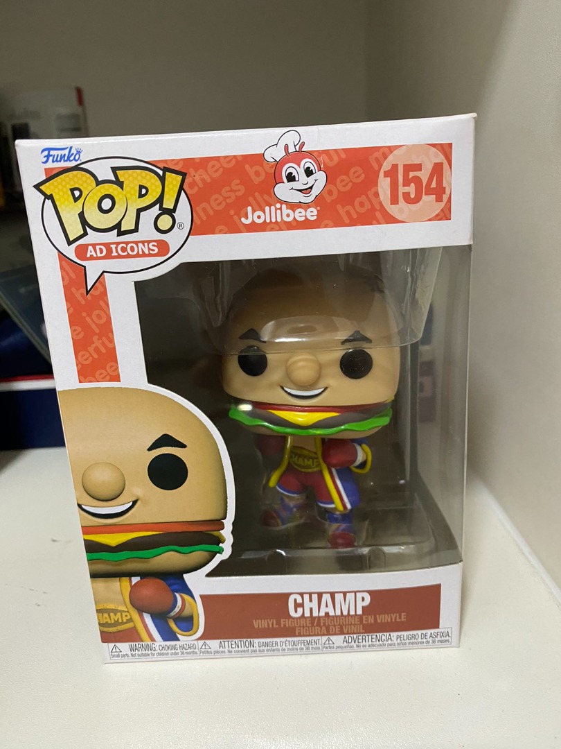Jollibee Champ Funko Pop.Legit and Original. RUSH SALE, Hobbies & Toys ...