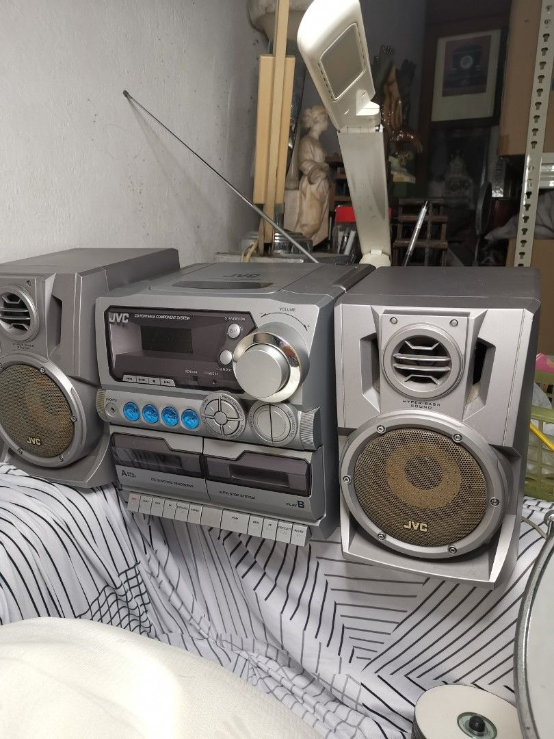JVC CD PORTABLE COMPONENT SYSTEM FOR RADIO CASSETTE AND CD PLAYER ALL ...