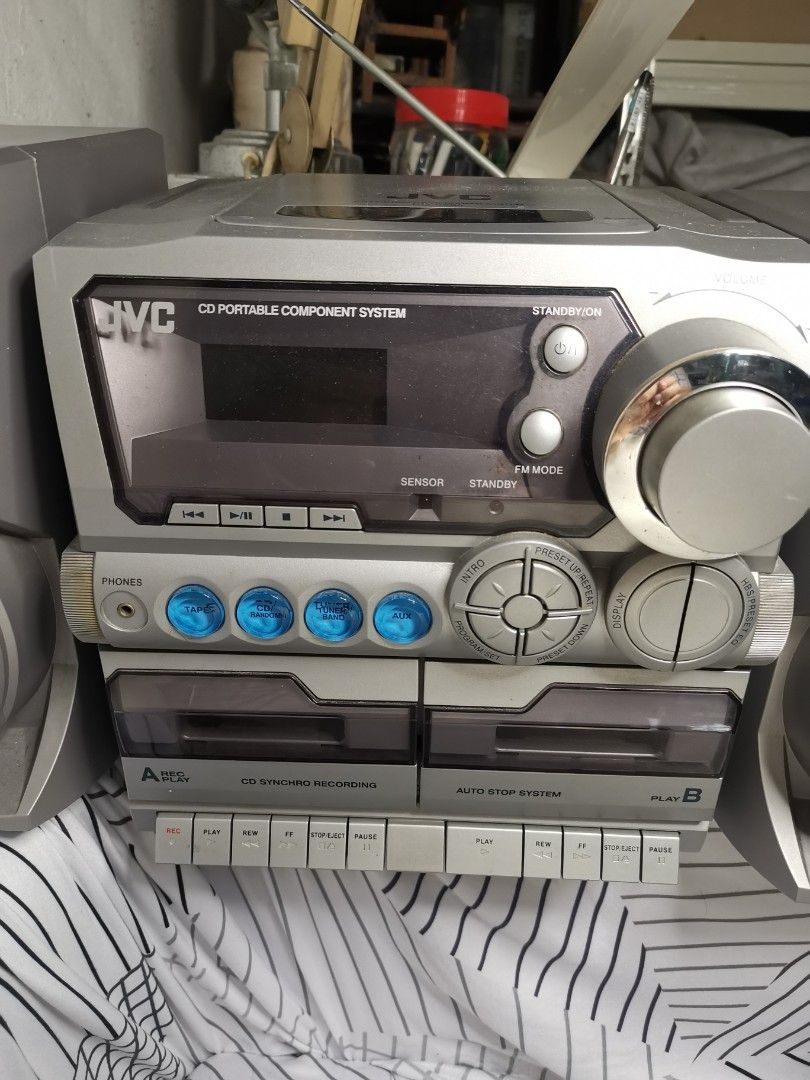 JVC CD PORTABLE COMPONENT SYSTEM FOR RADIO CASSETTE AND CD PLAYER ALL ...