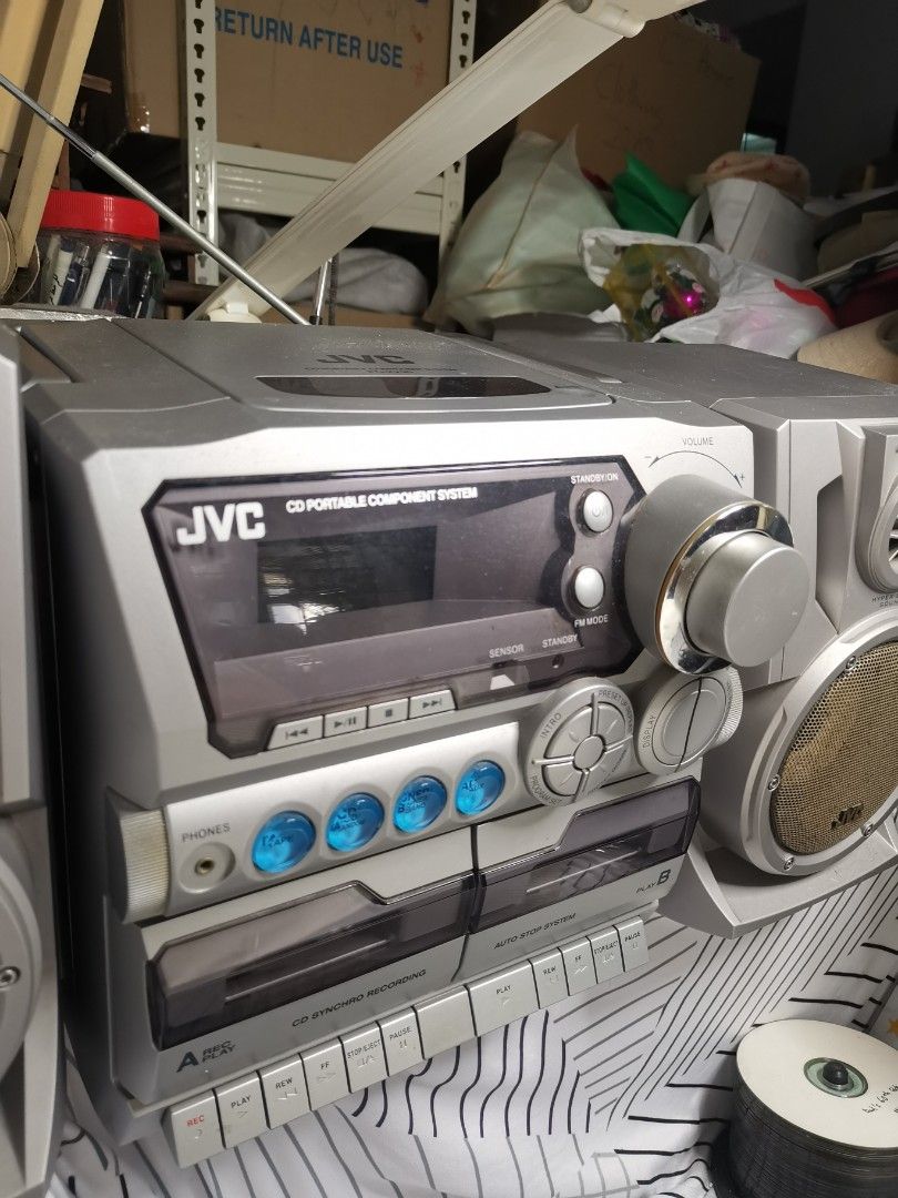 JVC CD PORTABLE COMPONENT SYSTEM FOR RADIO CASSETTE AND CD PLAYER ALL ...