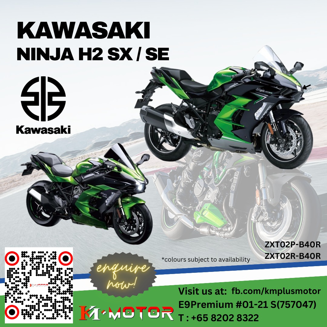 KAWASAKI NINJA H2 SX SE SUPERCHARGED HYPERBIKE HYPERSPORT GREEN ...