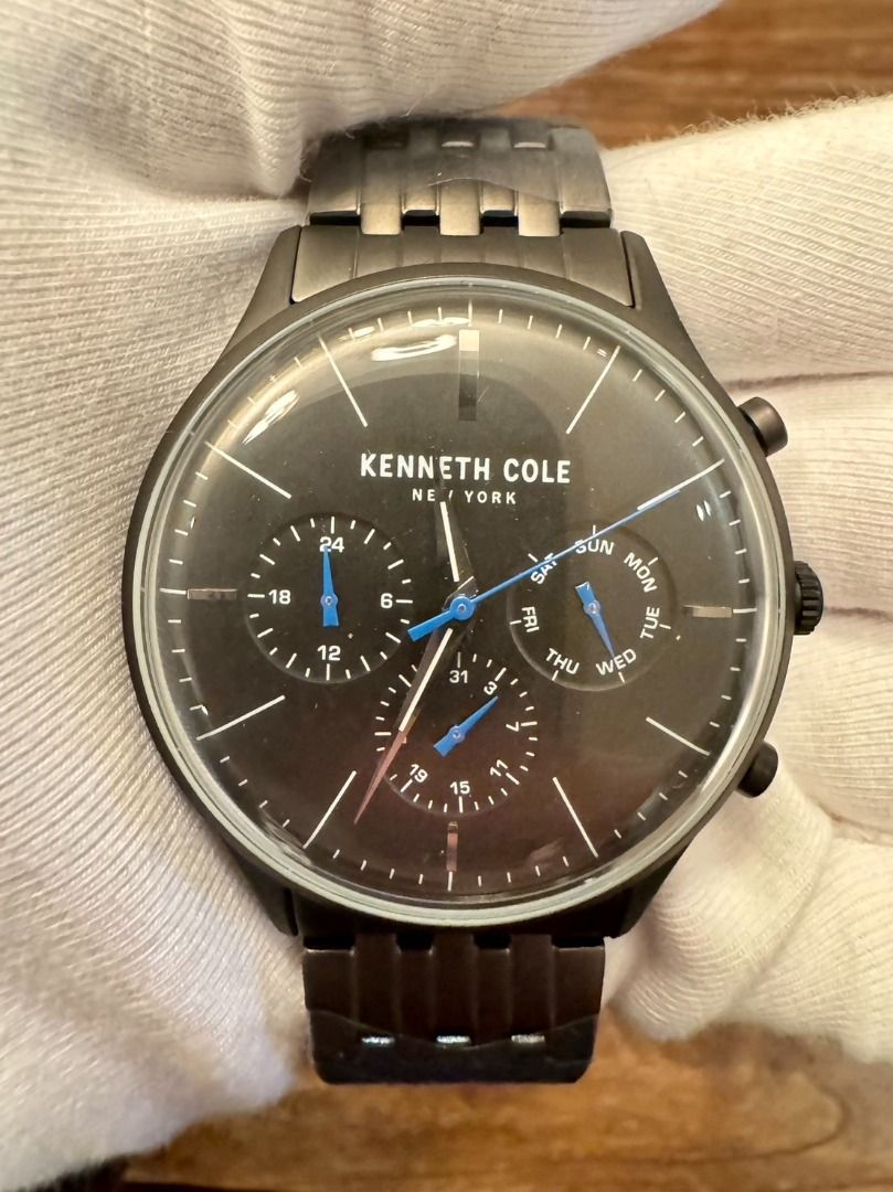 【Kenneth Cole】全新 肯尼斯.寇爾 商務專用 質感灰 三眼計時 石英機芯 手錶- Ouye Select Shop, 他的時尚 ...