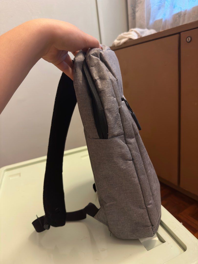 Laptop Bag Grey (main zip fell off, you need to replace a new zip to ...