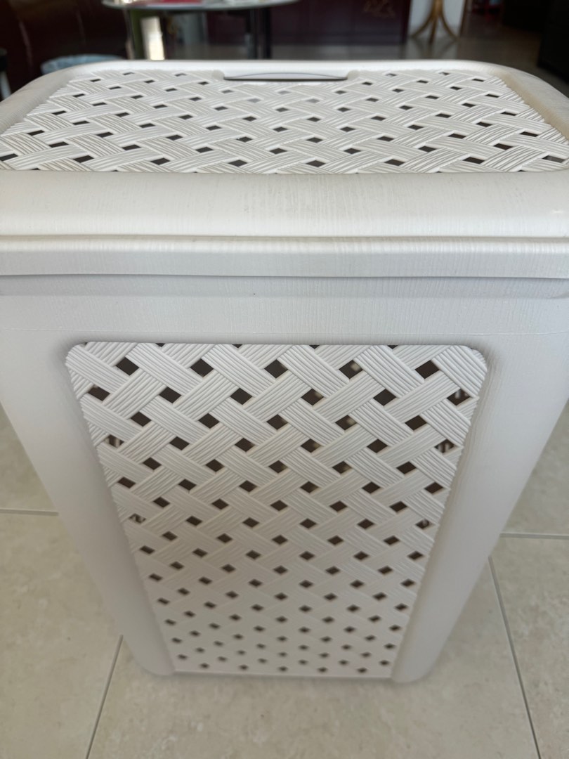 Laundry Basket With Cover, Furniture & Home Living, Home Improvement ...
