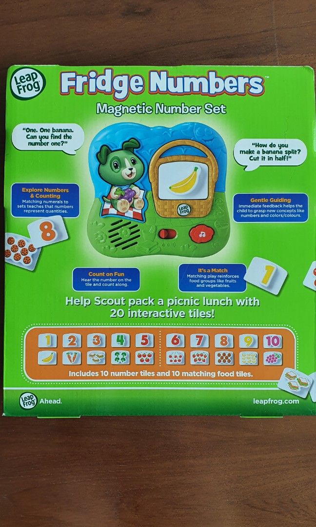 Leapfrog Fridge Numbers, Babies & Kids, Infant Playtime on Carousell