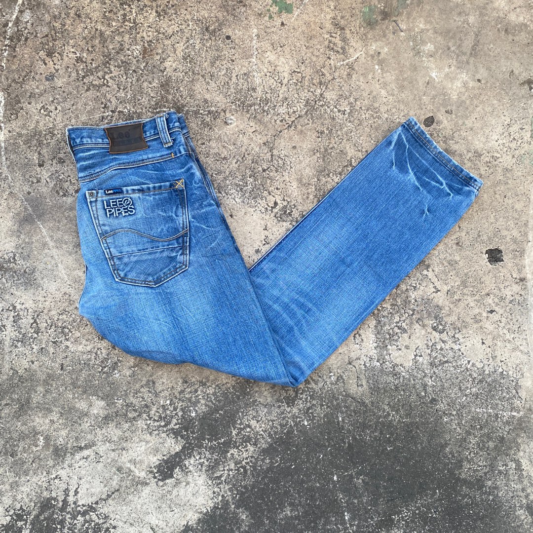 Lee Pipes Denim Jeans, Men's Fashion, Bottoms, Jeans on Carousell