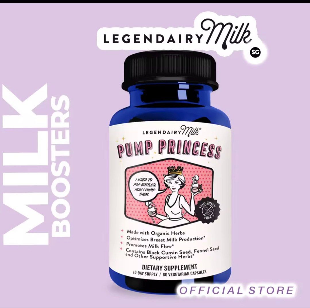 Legendary Milk Pump Princess 60 Capsules, Babies & Kids, Nursing ...