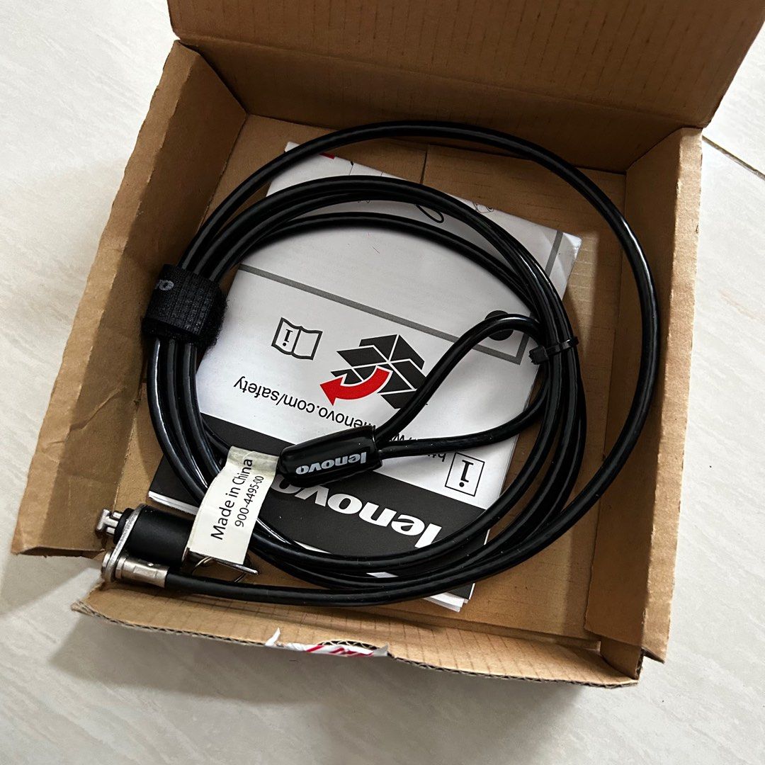 Lenovo Security Cable lock, Computers & Tech, Parts & Accessories ...