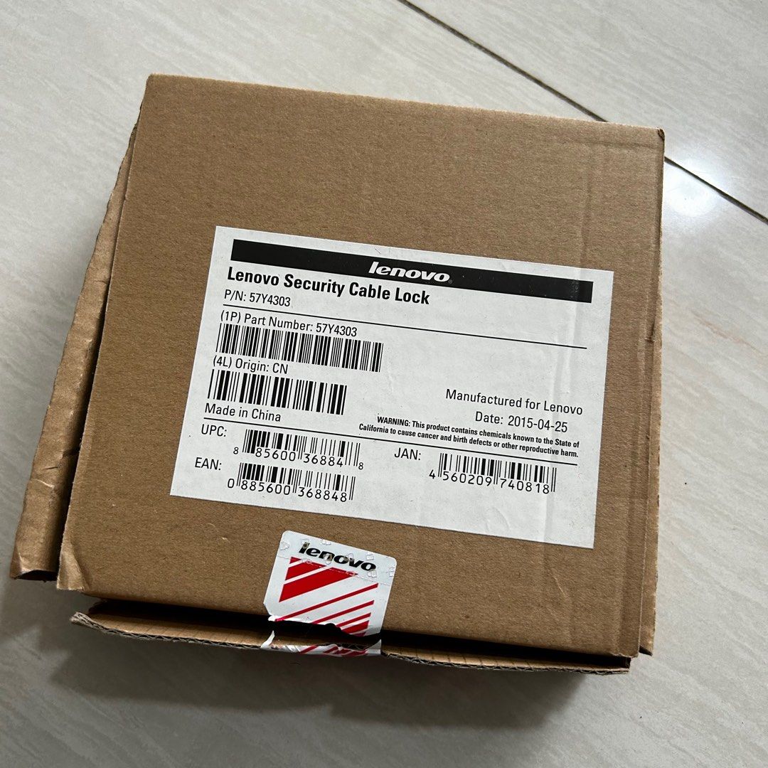 Lenovo Security Cable lock, Computers & Tech, Parts & Accessories ...
