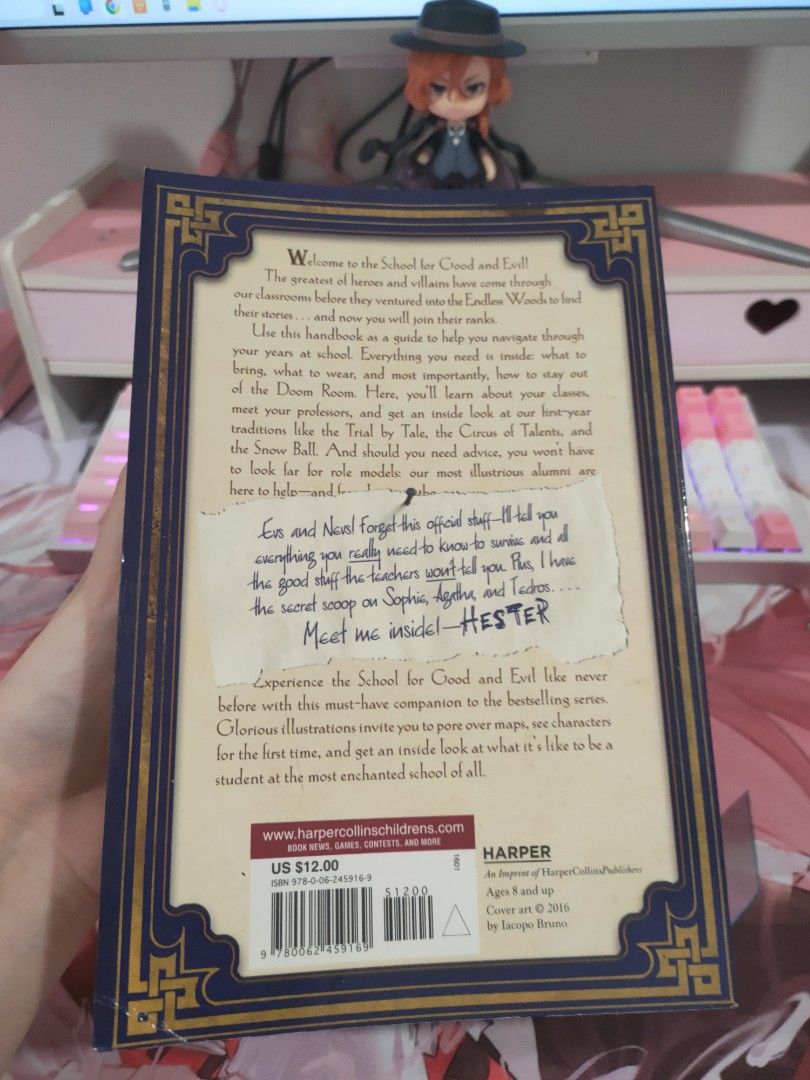 Limited Edition SCHOOL OF GOOD AND EVIL EVER NEVER HANDBOOK, Hobbies ...