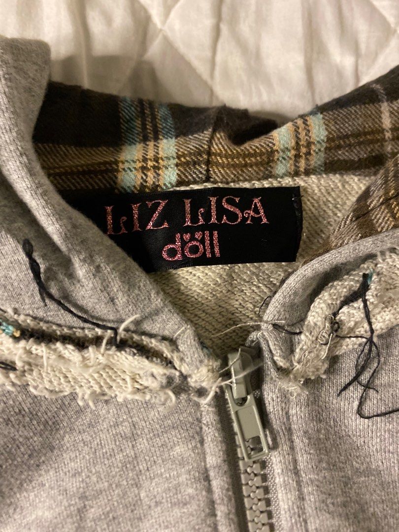 liz lisa doll coquette y2k acubi grey crown jacket, Women's Fashion, Tops, Blouses on Carousell