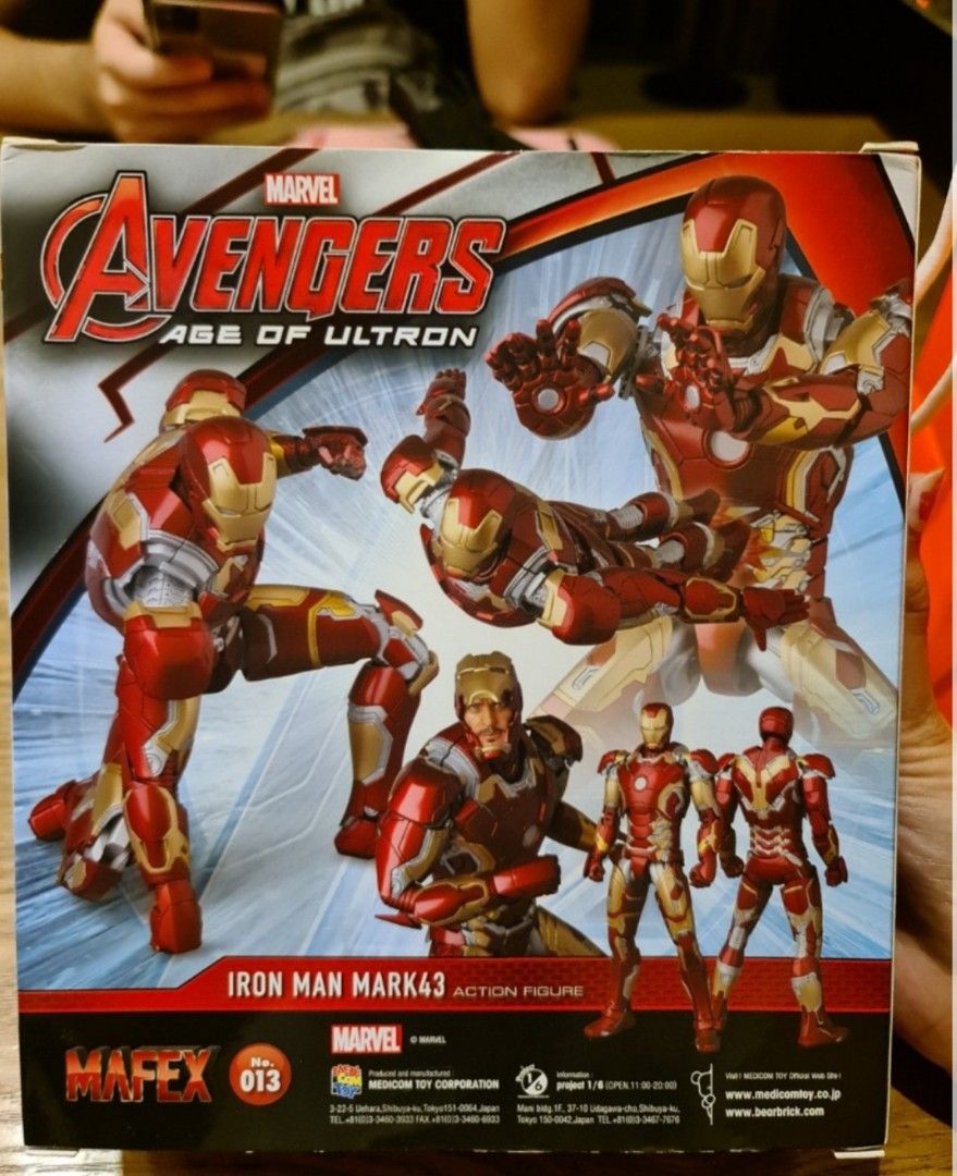 Mafex - Iron Man Mark43 Action Figure, Hobbies & Toys, Toys & Games on Carousell