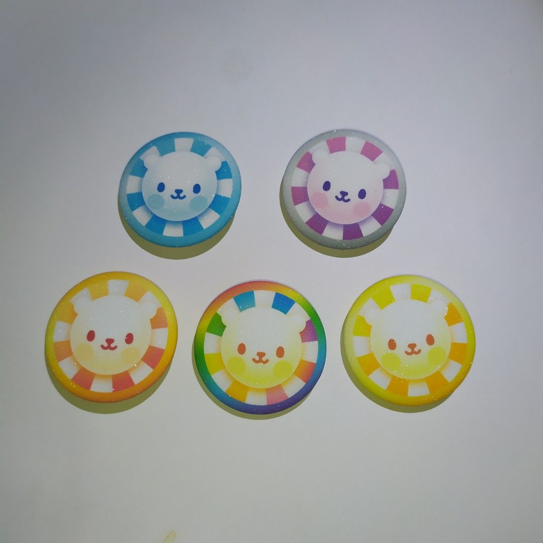 Maimai Derakuma Glitter Button Pins 1.25" (Fan Made), Hobbies & Toys ...