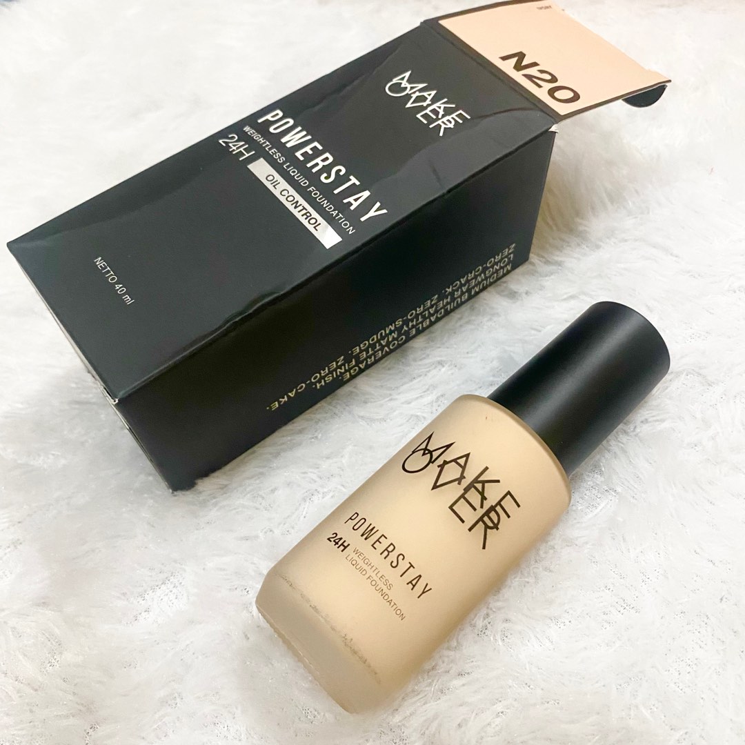 Make Over Foundation Shade N20 Ivory, Kesehatan & Kecantikan, Rias ...