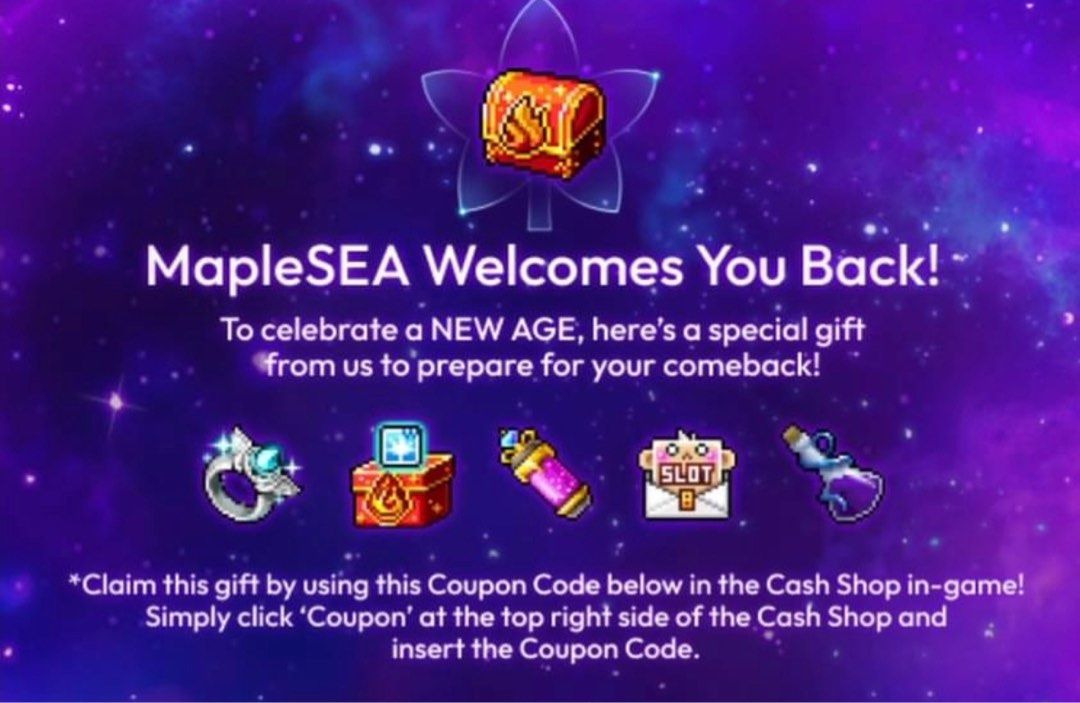 MapleSEA Welcome Back Package, Video Gaming, Video Games, Others on ...