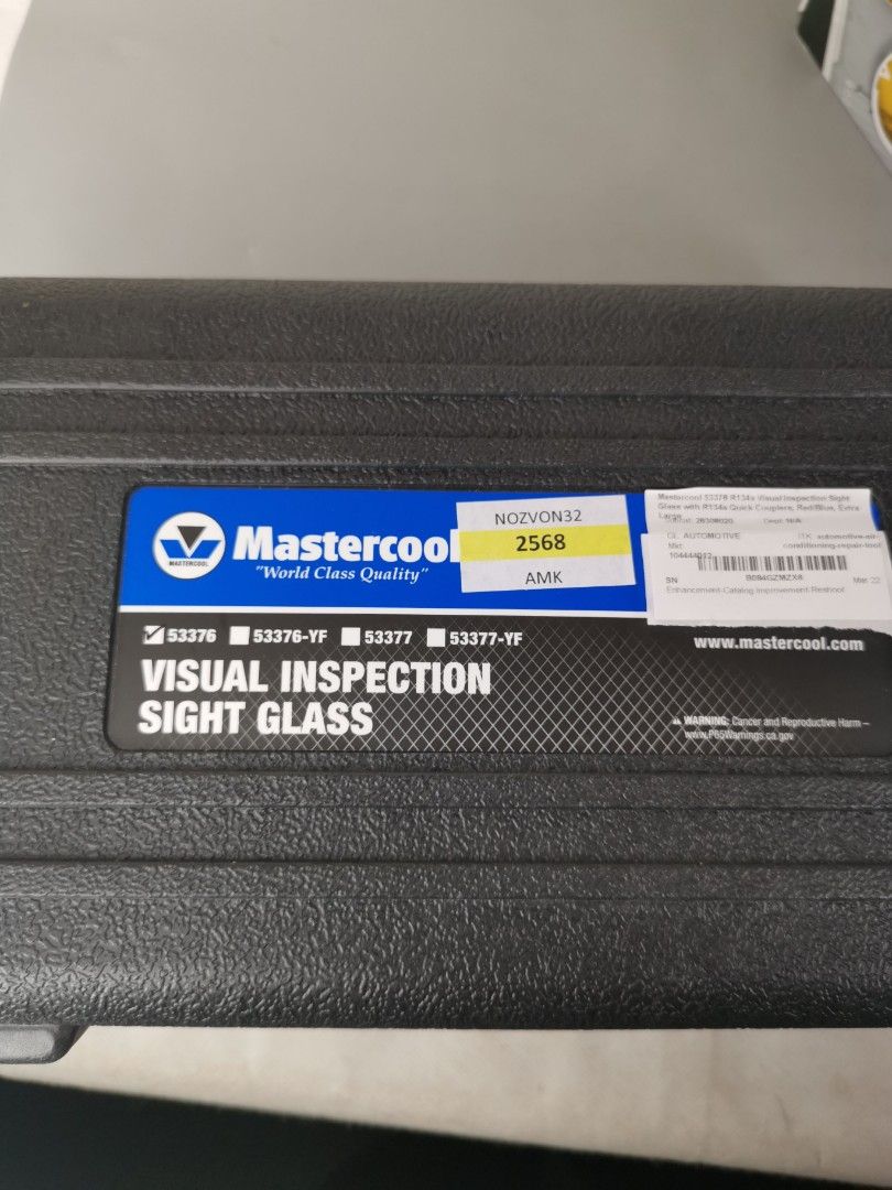 MASTERCOOL VISUAL INSPECTION SIGHT GLASS, Furniture & Home Living ...