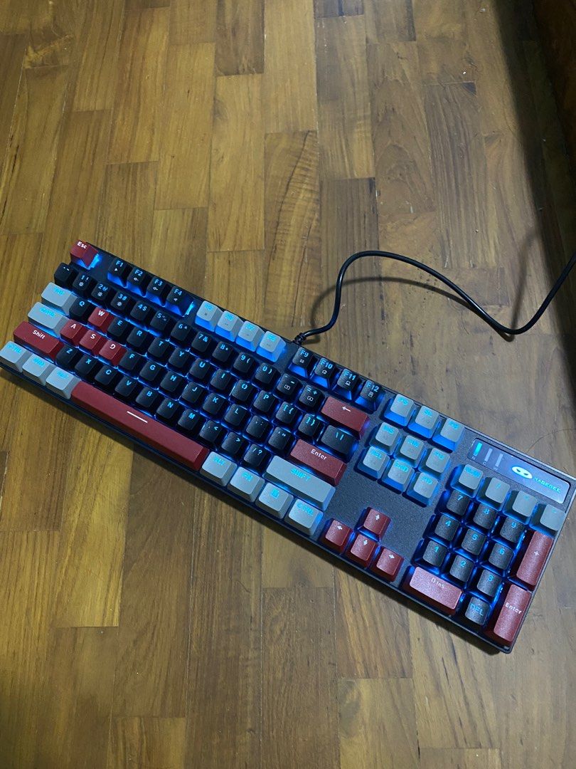 Mechanical Gaming Keyboard LED Red Switch 104 Keys, Computers & Tech ...