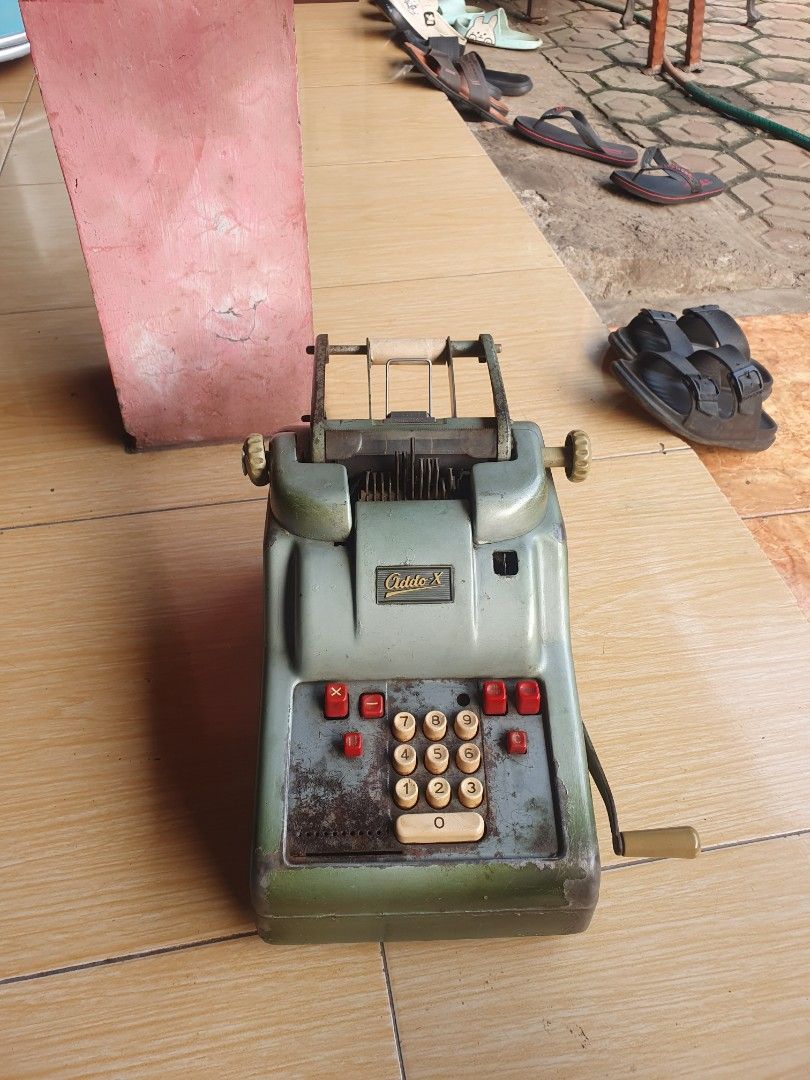 mesin hitung mekanik merk addo-x buatan swedia, office machines dep ...