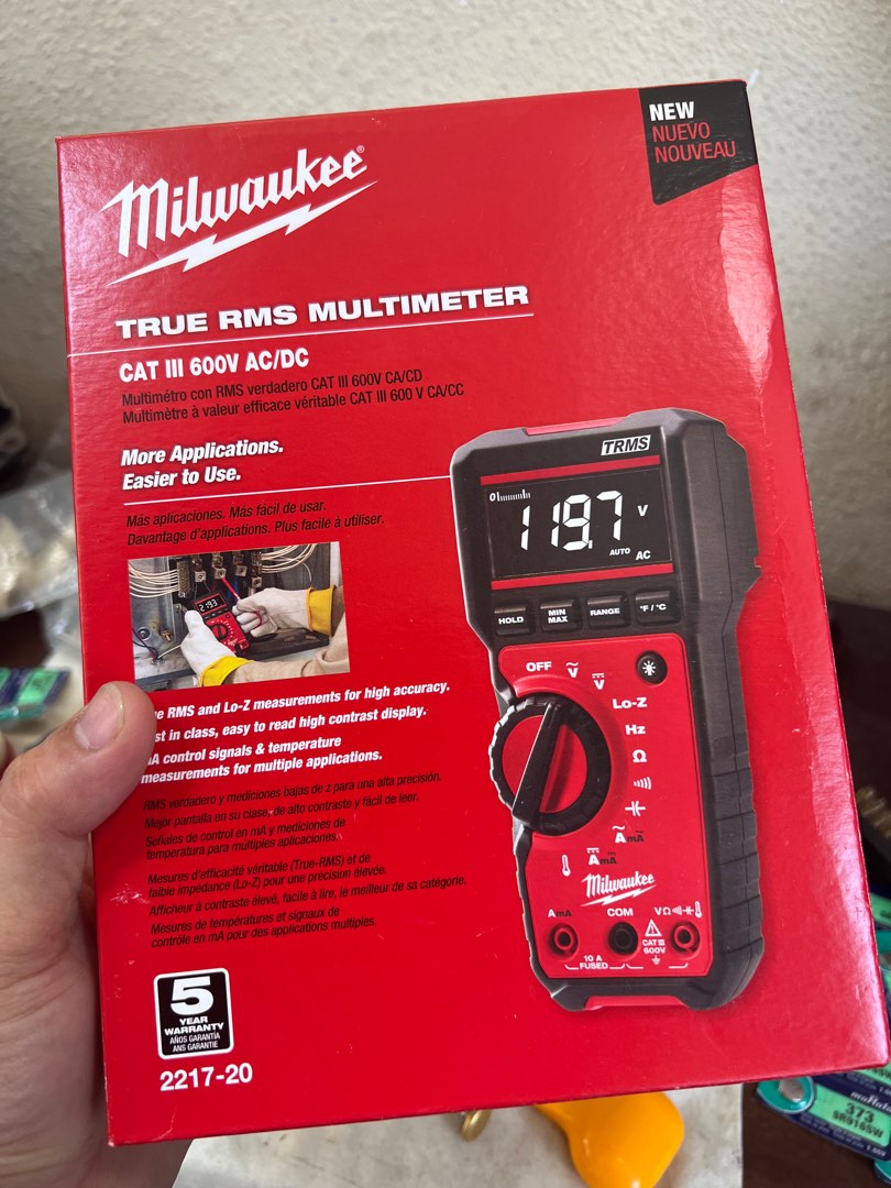 MILWAUKEE TRUE RMS MULTIMETER HEAVY DUTY, Commercial & Industrial ...