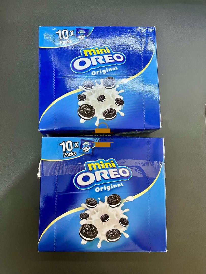 Mini Oreo Original Cookies 10packs, Food & Drinks, Packaged & Instant ...