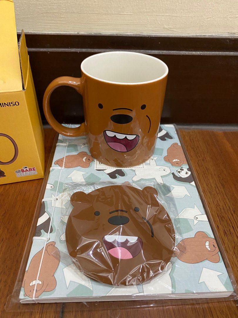 miniso we bare bears mug and notebook, Hobbies & Toys, Stationary & Craft, Craft Supplies ...