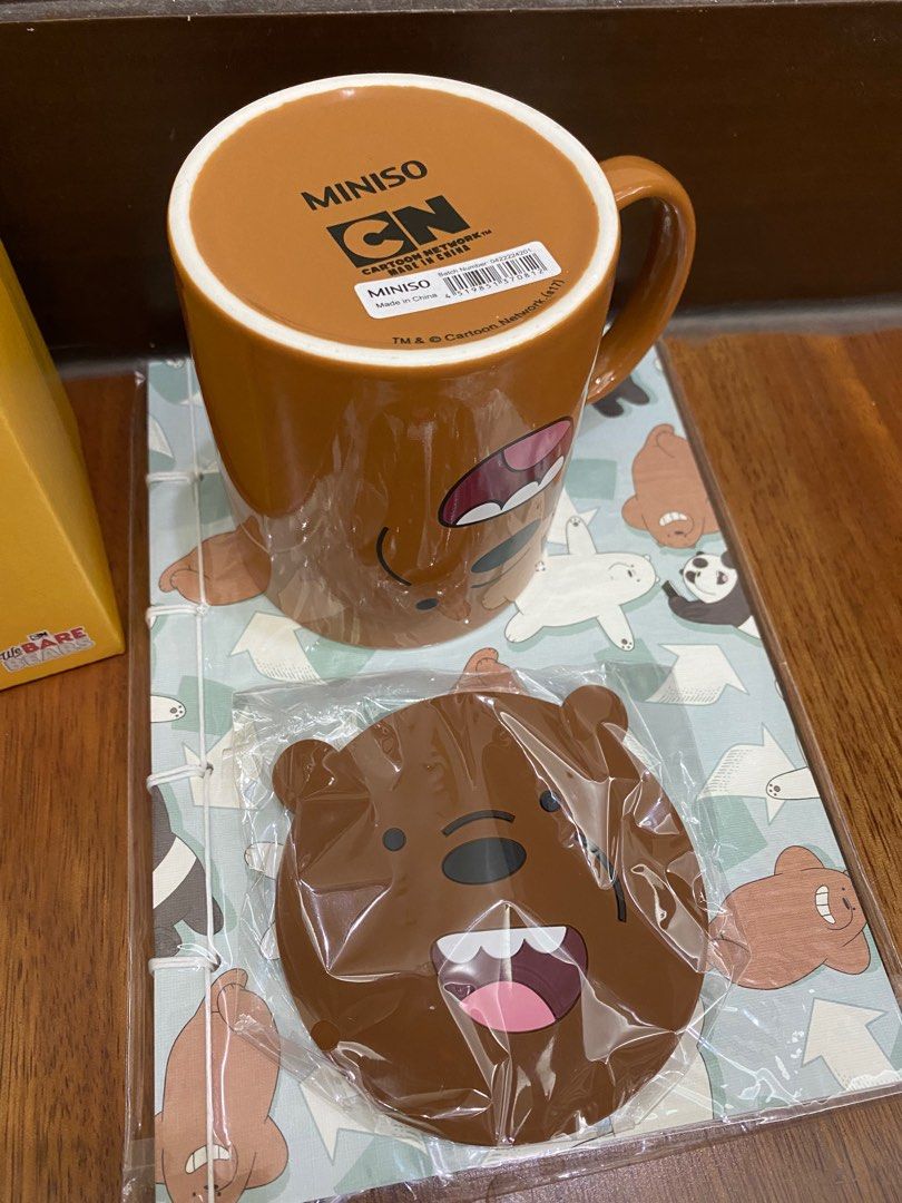 miniso we bare bears mug and notebook, Hobbies & Toys, Stationary & Craft, Craft Supplies ...