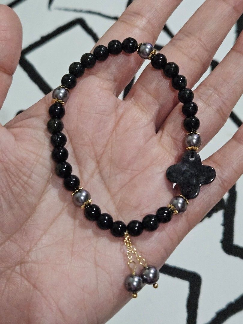 Mo Cui Jadeite with Terahertz Stone Bracelet, Women's Fashion, Jewelry ...