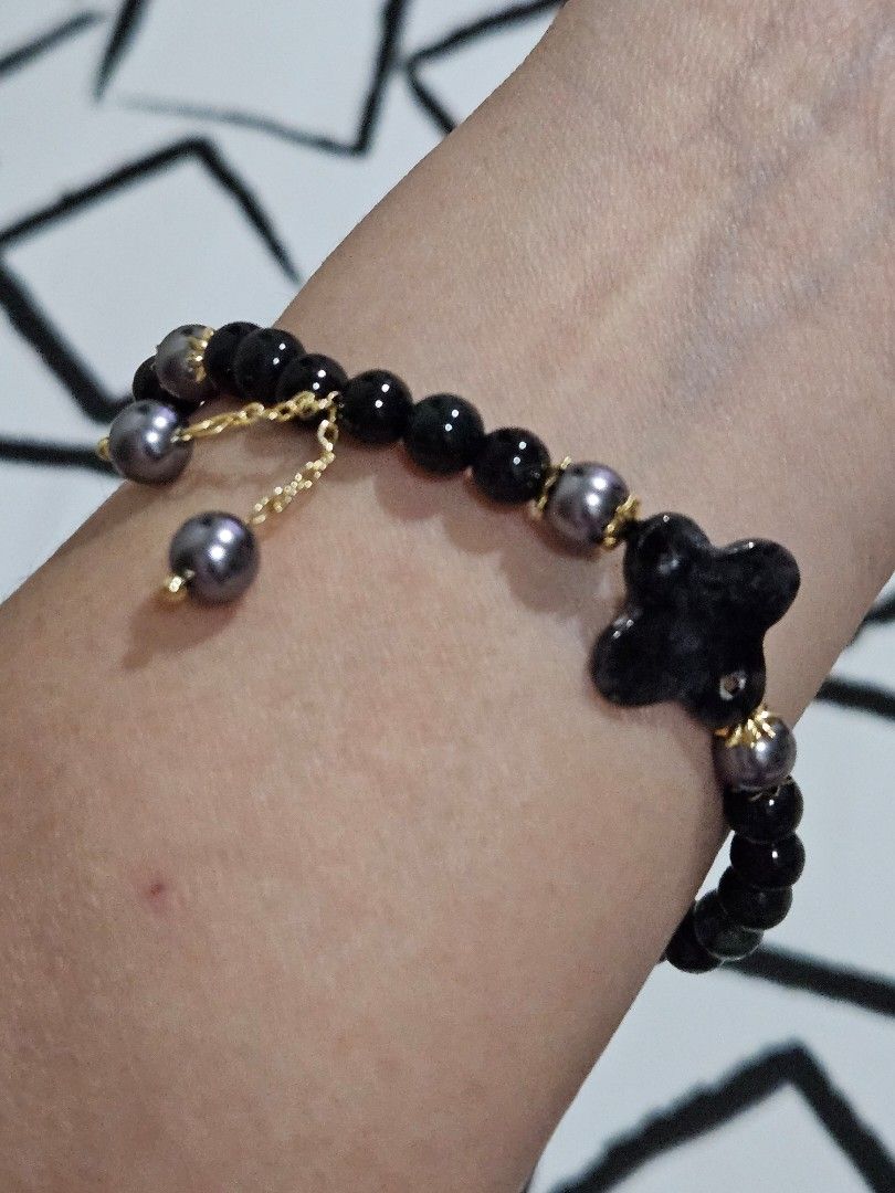 Mo Cui Jadeite with Terahertz Stone Bracelet, Women's Fashion, Jewelry ...