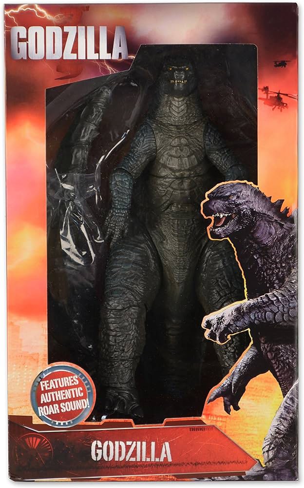 NECA 2014 GODZILLA Monster 24" head to tail 12" tall Deluxe actio ...