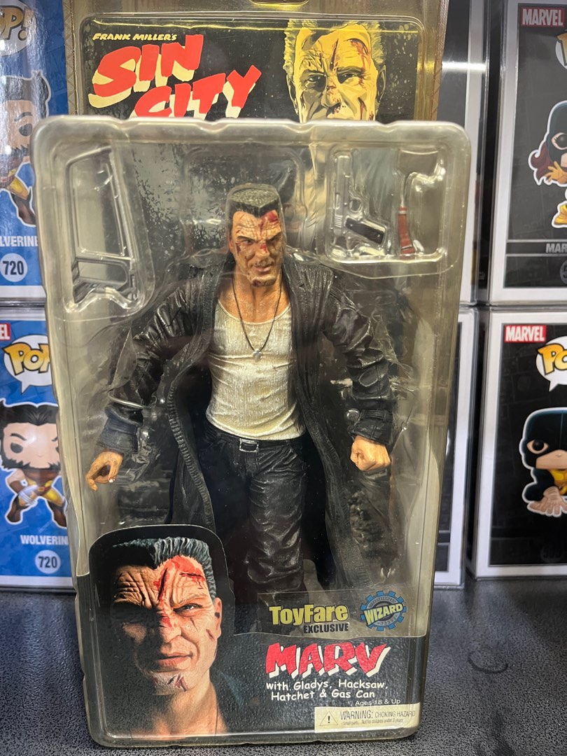 Neca Marv (colored) Sincity action figure, Hobbies & Toys, Toys & Games ...