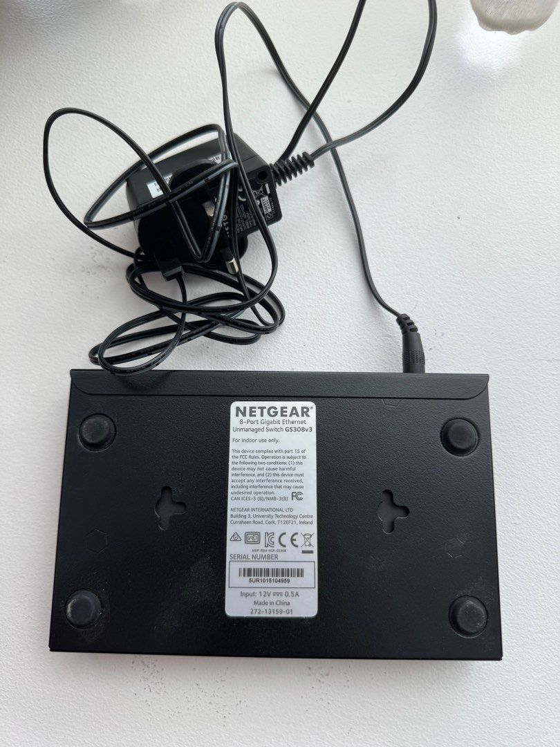 Netgear router GS 308, Computers & Tech, Parts & Accessories, Networking on Carousell