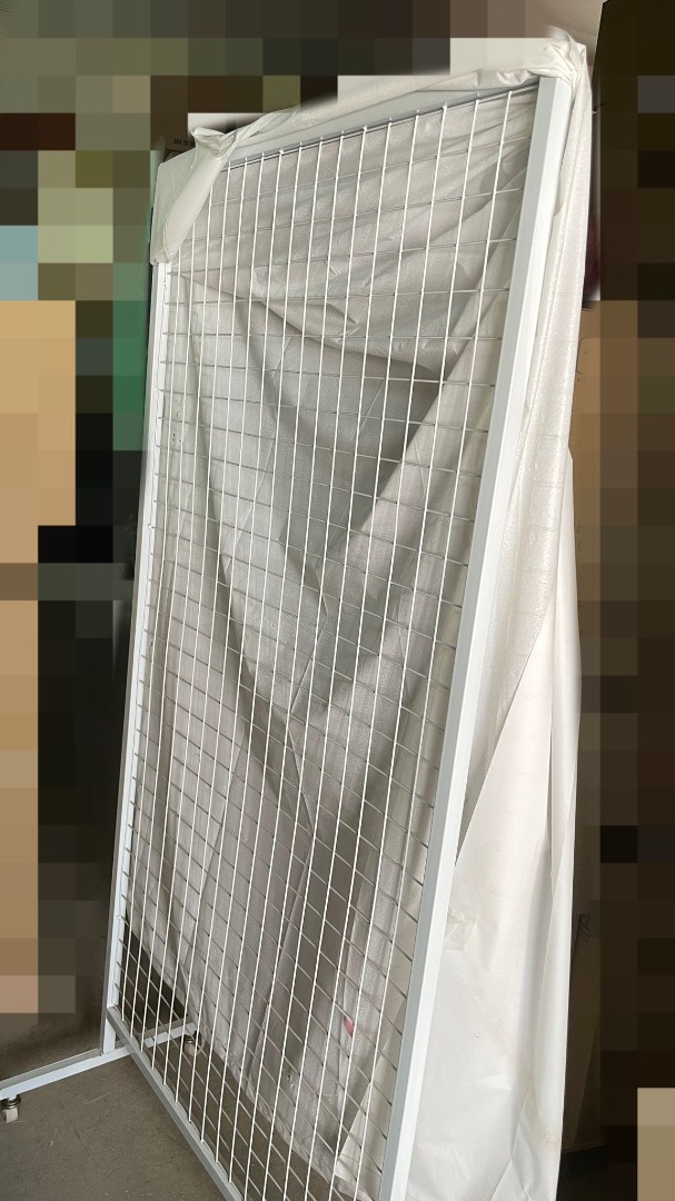Netting Frame - Display Stand -Wire Mesh with wheels, Furniture & Home ...