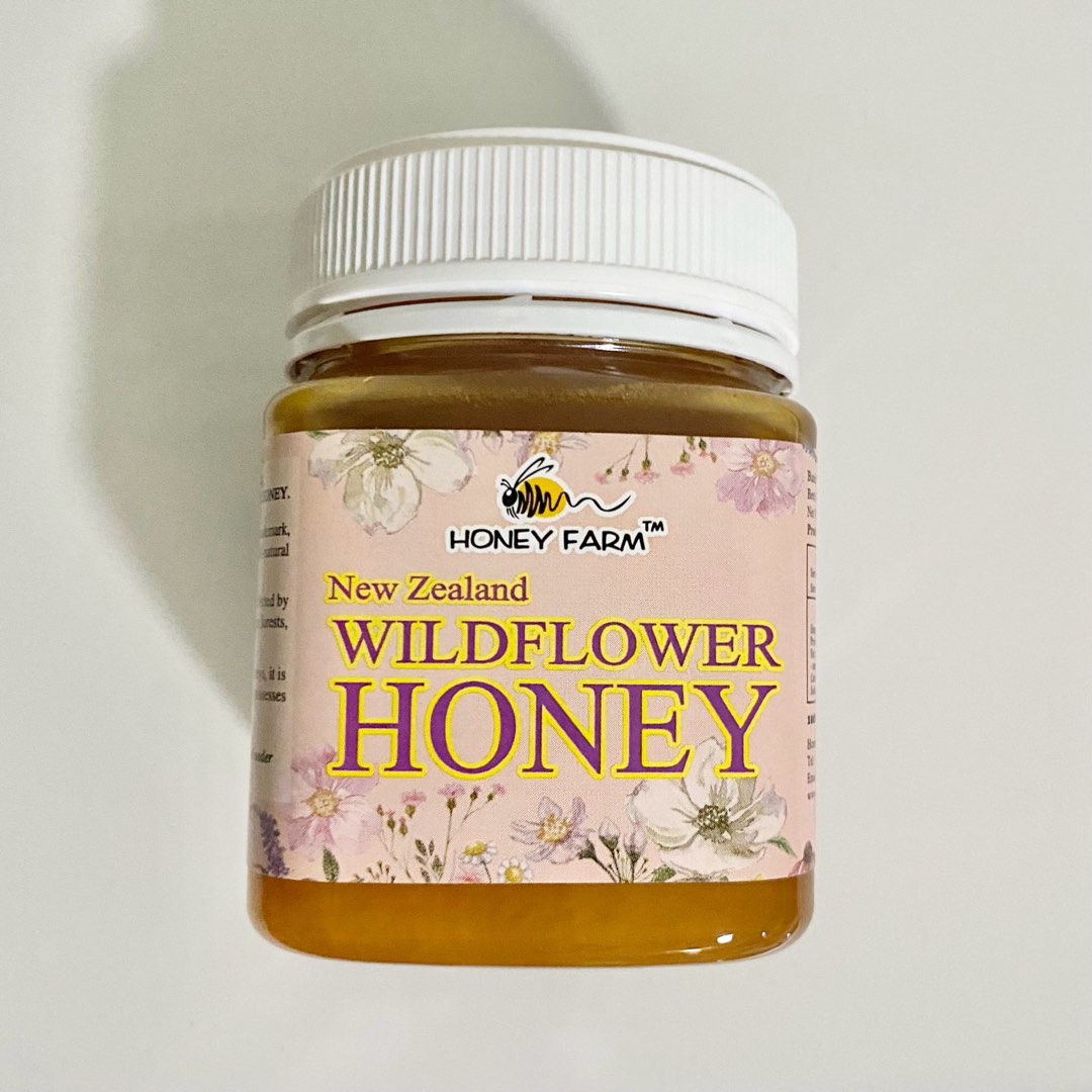 250g New Zealand Wildflower Honey Honey Farm, Food & Drinks, Packaged ...