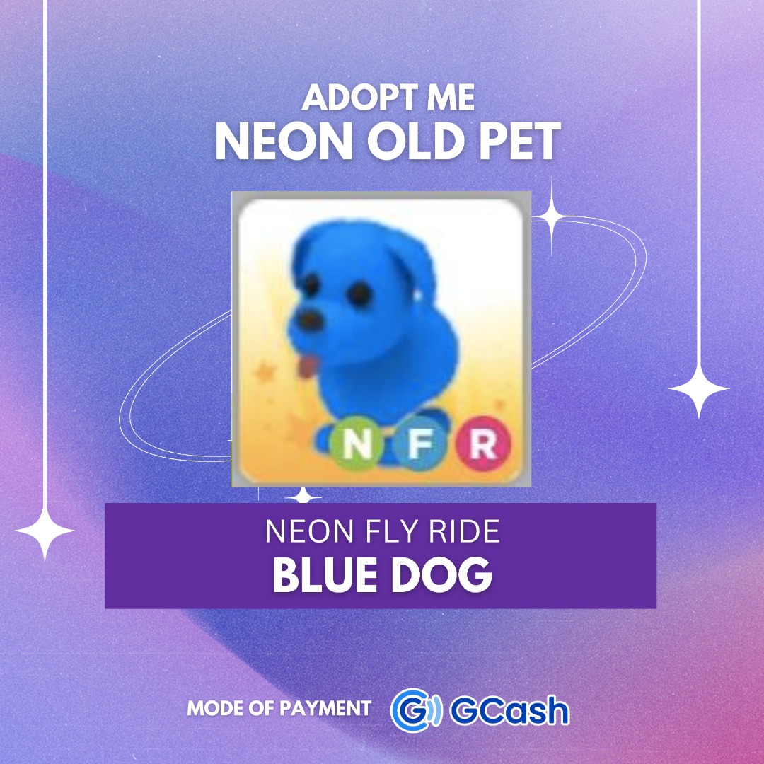 NFR Blue Dog / Neon Blue Dog in Adopt Me, Hobbies & Toys, Toys & Games ...