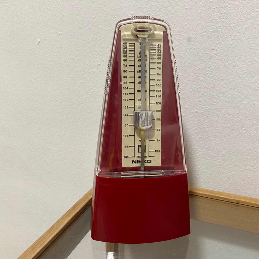 Nikko Red Metronome (Model No 222), Hobbies & Toys, Music & Media, Music Accessories on Carousell