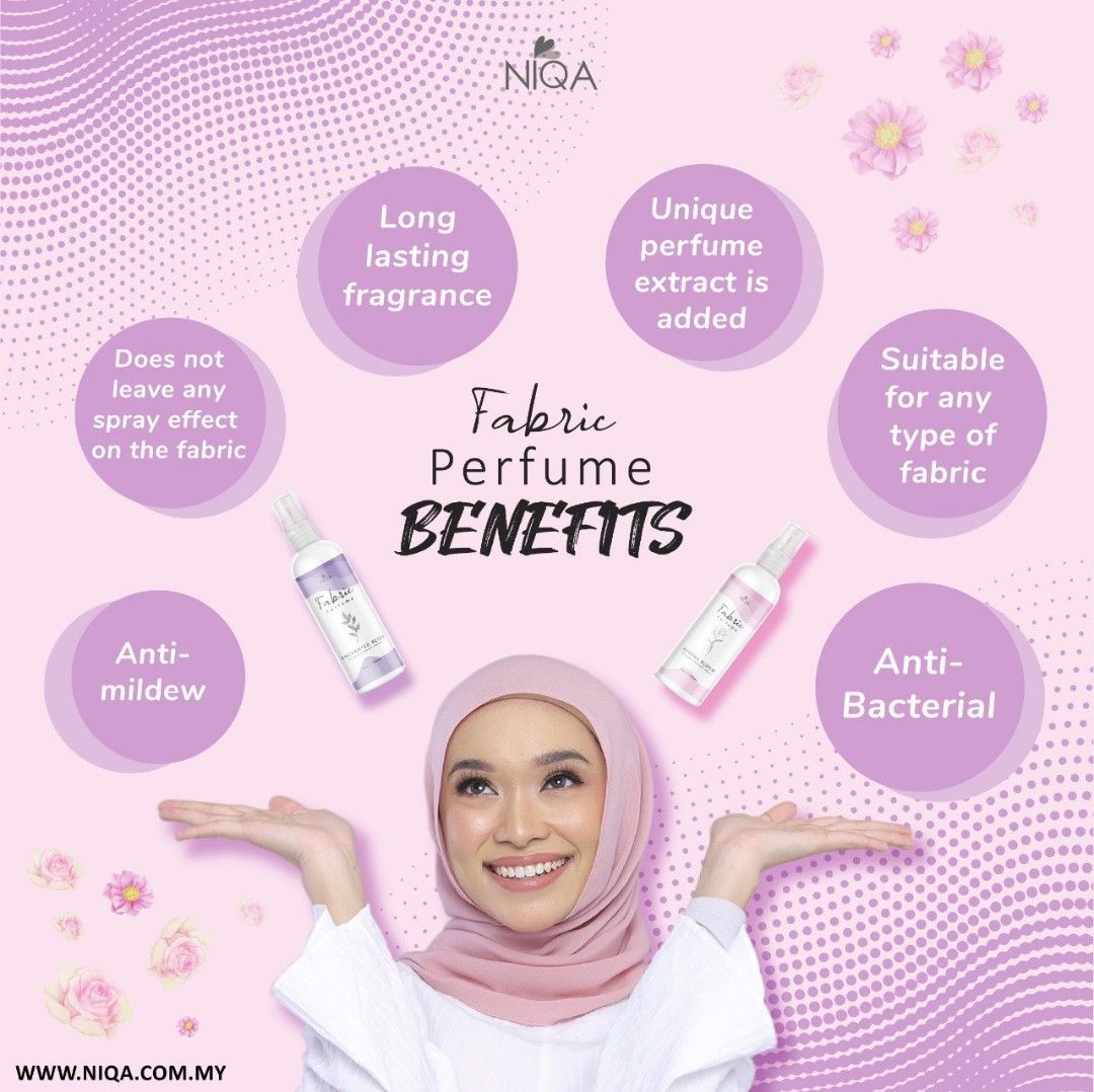 NIQA Fabric Spray Perfume Deodorizer, Furniture & Home Living, Home ...