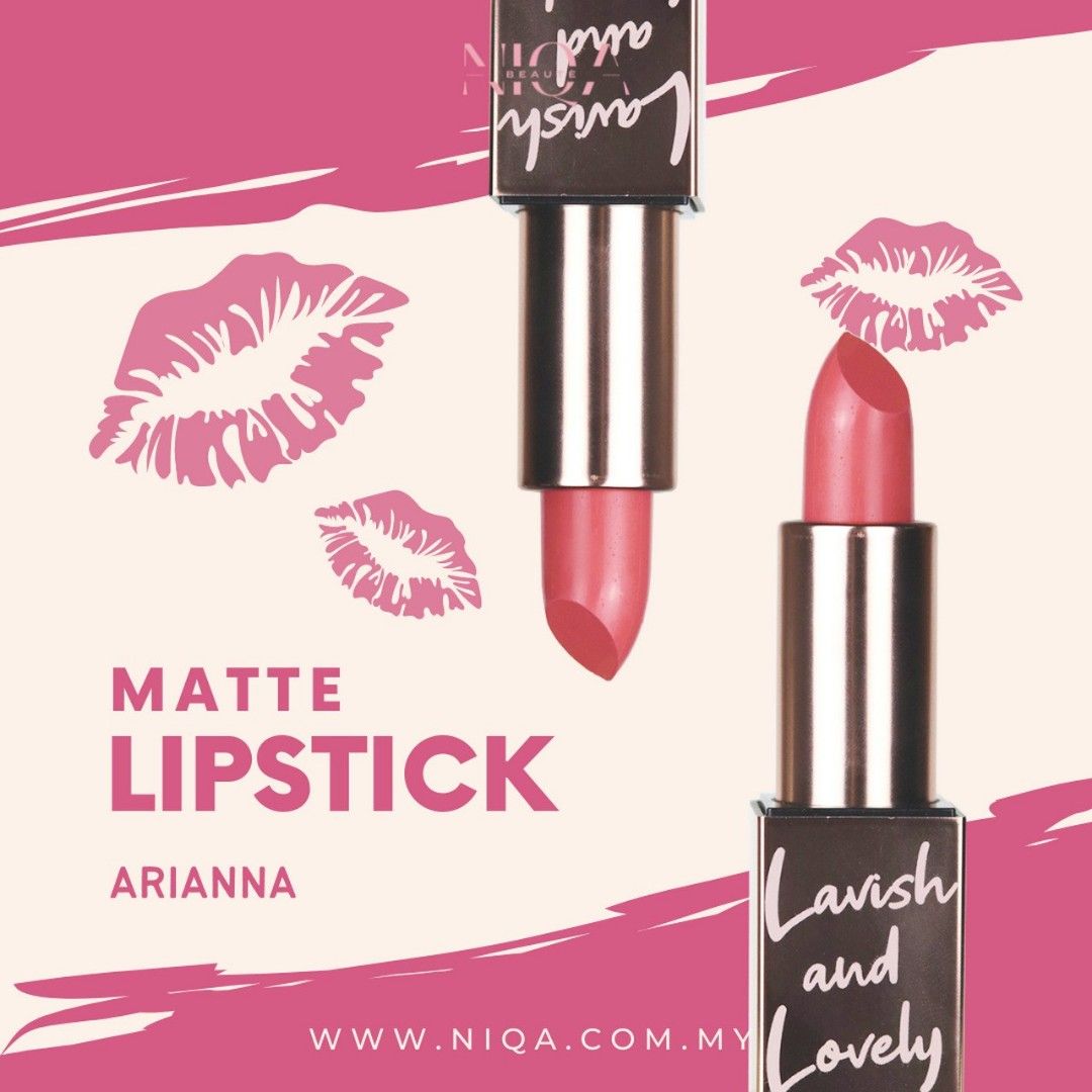 NIQA Matte Lipstick, Beauty & Personal Care, Face, Makeup on Carousell