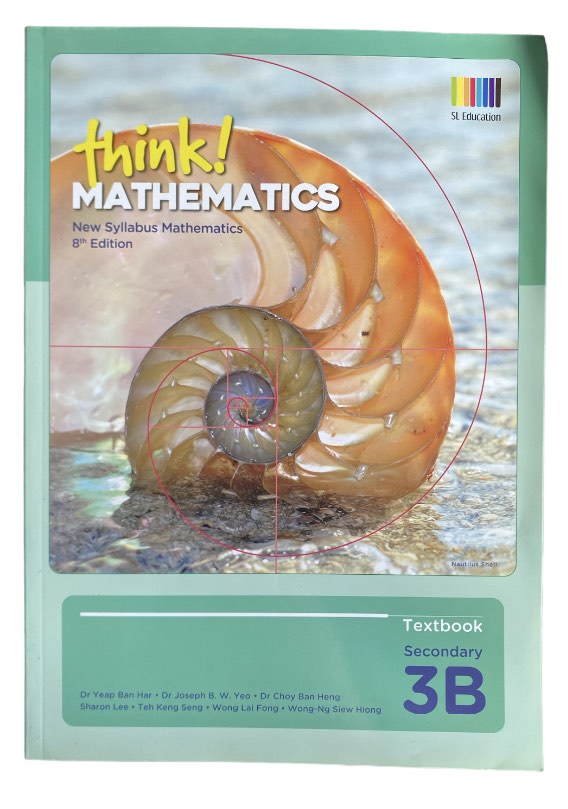 O Level E-Math Textbook 2024: Think!MATHEMATICS 3B 8th Edition, Hobbies ...
