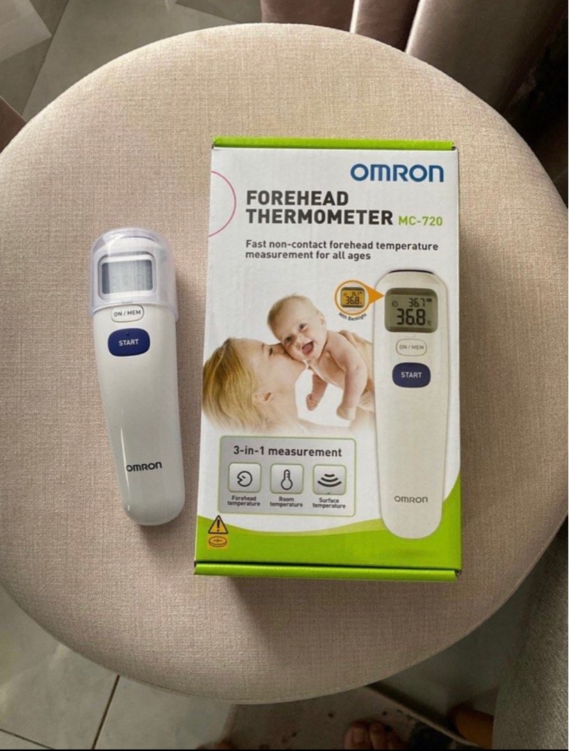 Omron Forehead Thermometer & Termometer Tembak Digital, Bayi & Anak ...