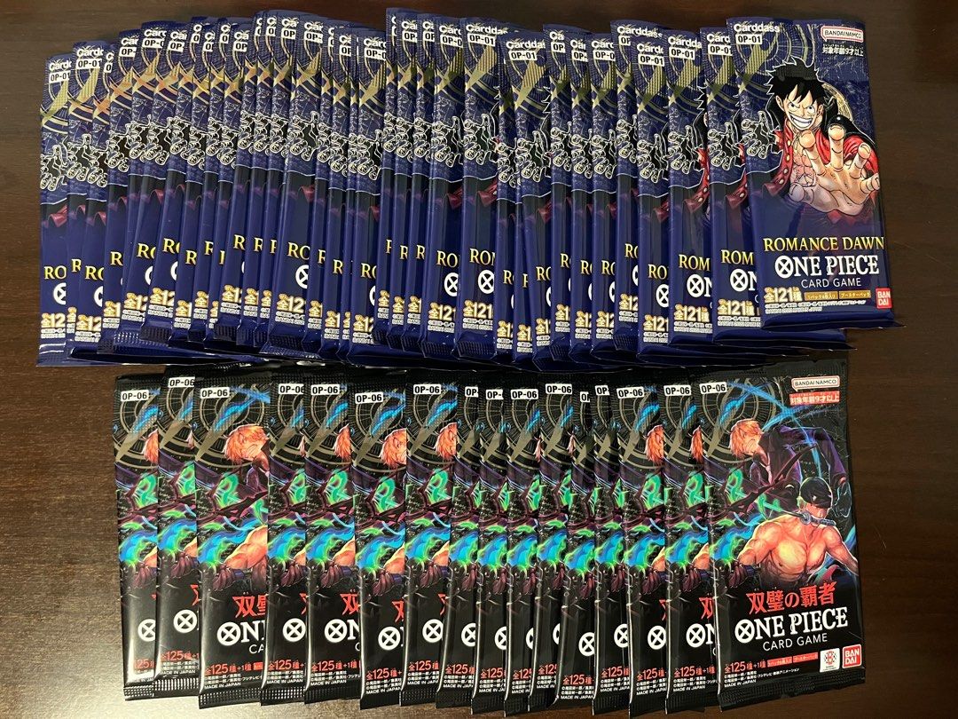 One Piece OP06 + OP01 Packs Card, Hobbies & Toys, Toys & Games on Carousell