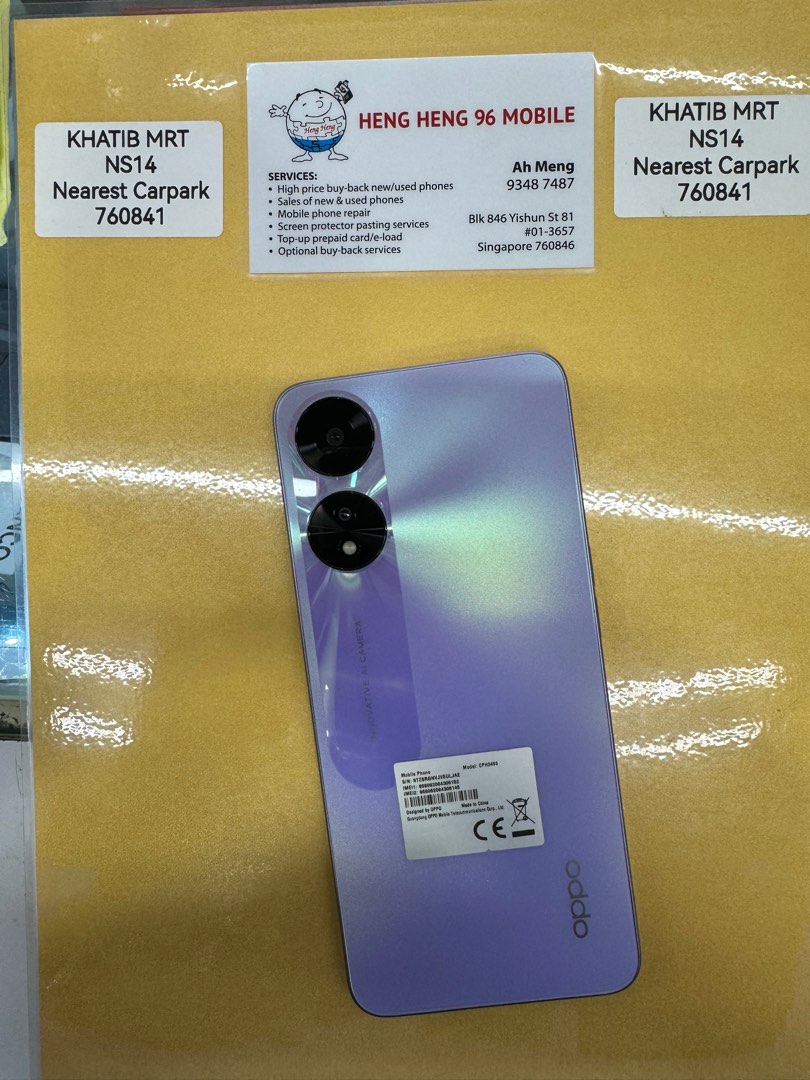 Oppo A78 5G Glowing Purple 128GB, Mobile Phones & Gadgets, Mobile ...