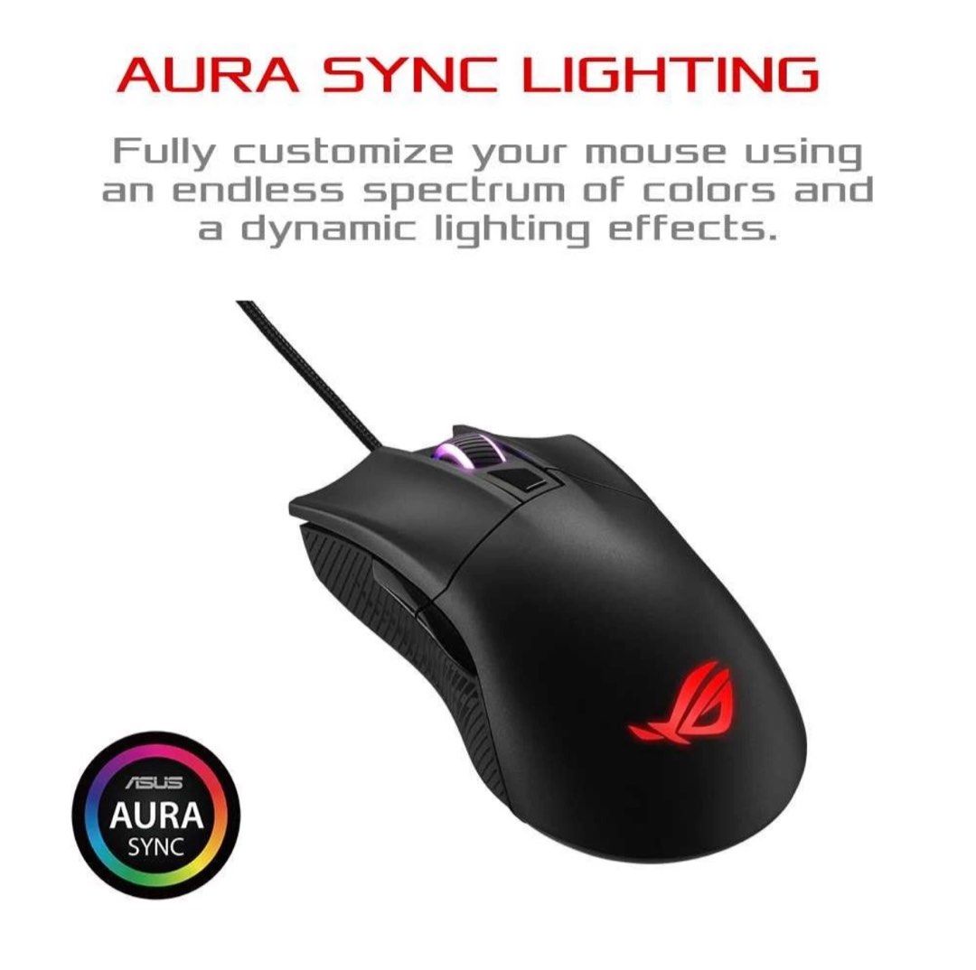 Original ASUS ROG Strix Impact Wired Mouse, Computers & Tech, Parts ...