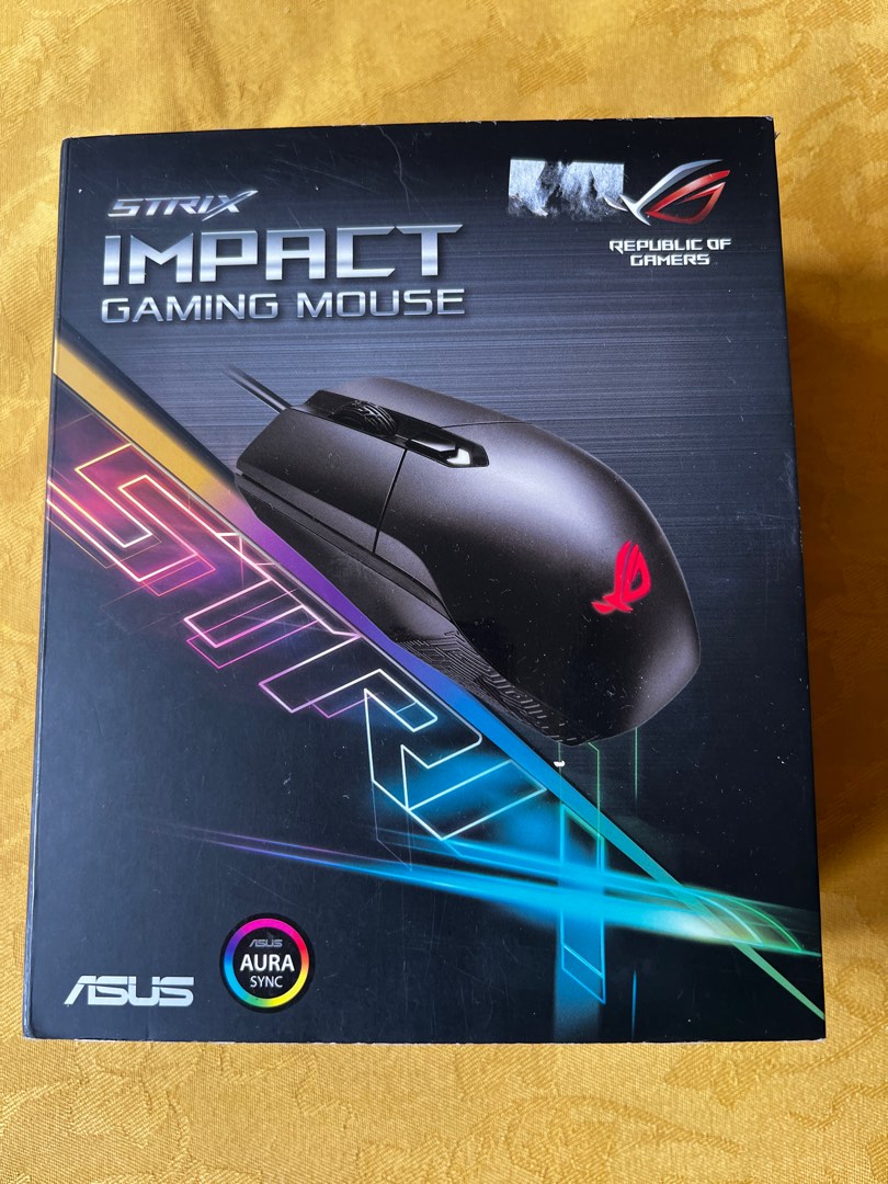 Original ASUS ROG Strix Impact Wired Mouse, Computers & Tech, Parts ...