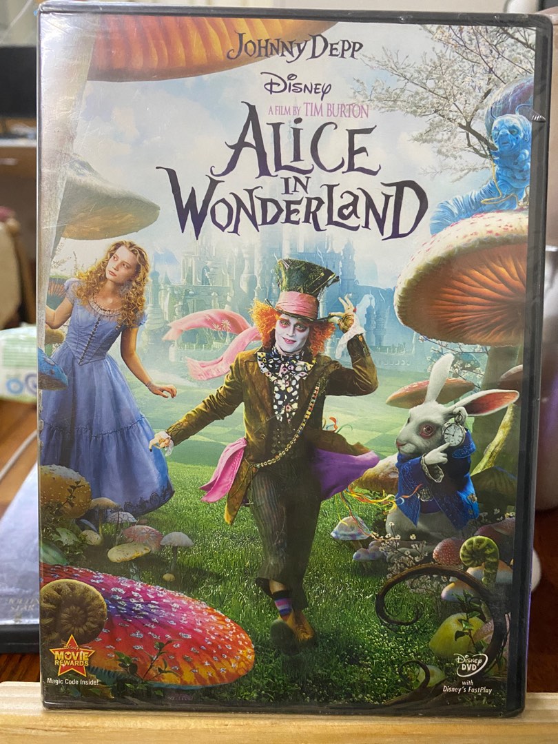 Original DVD - Johnny Depp in Tim Burton Disney Alice in Wonderland ...