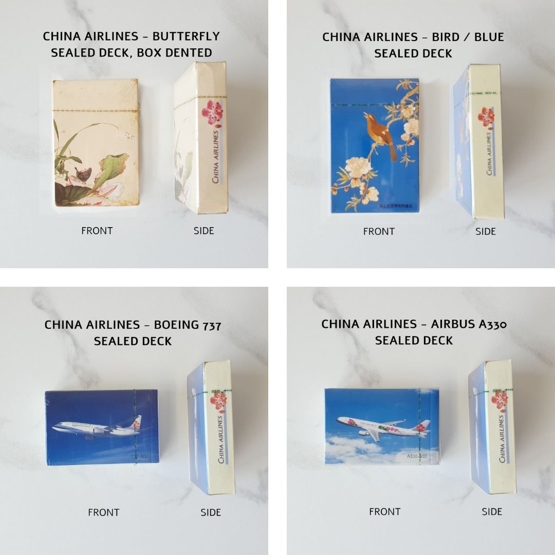 Original SEALED Vintage 90s Airline Playing Cards: KLM Emirates Air ...