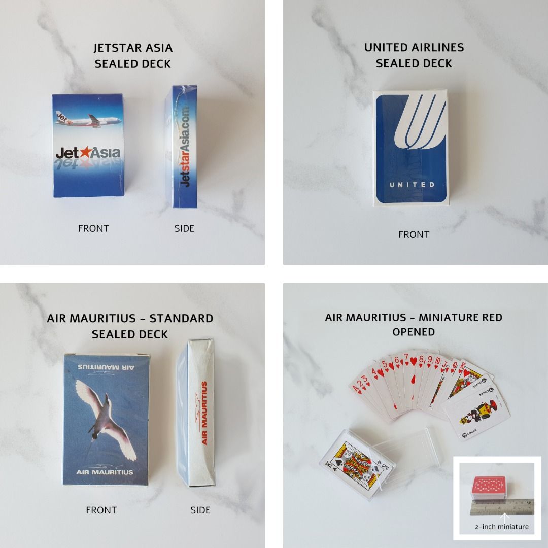 Original SEALED Vintage 90s Airline Playing Cards: KLM Emirates Air ...